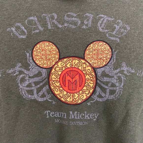 Disney | Tops | Vtg Disney Varsity Team Mickey Tshirt | Poshmark